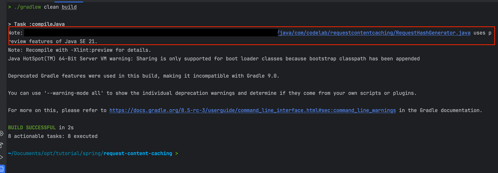 Enable preview feature in Java